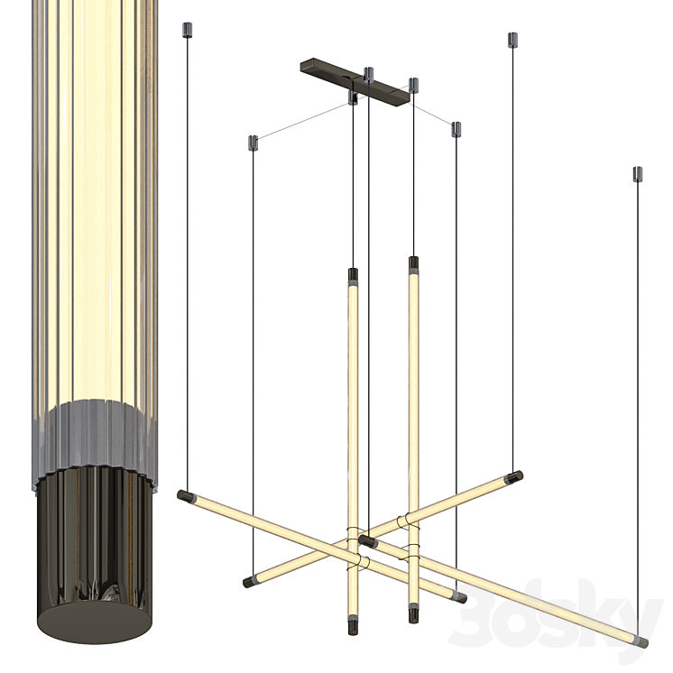 Henge Spyder X Pendant Light - Pendant light - 3D model