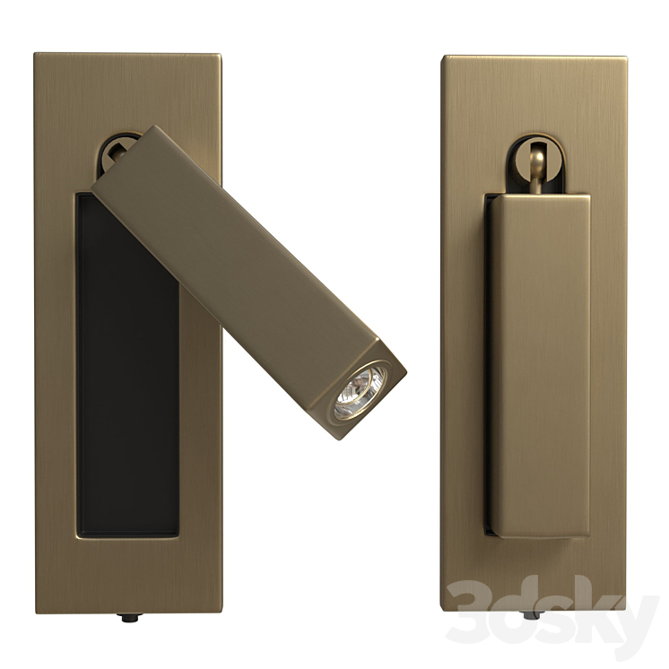 Led dock reading light Chelsom - Wall light - 3D model