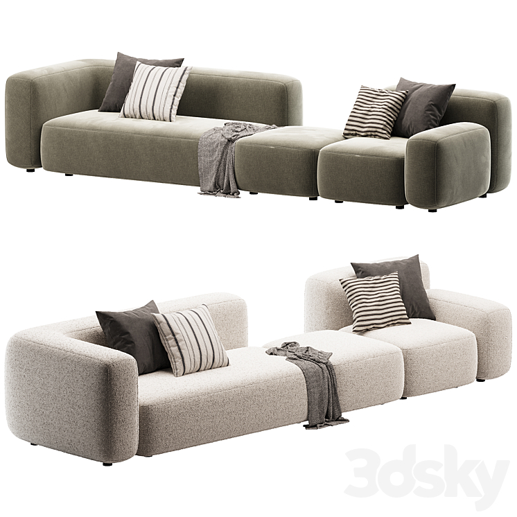 Modular sofa Ribble-4 - Sofa - 3D model