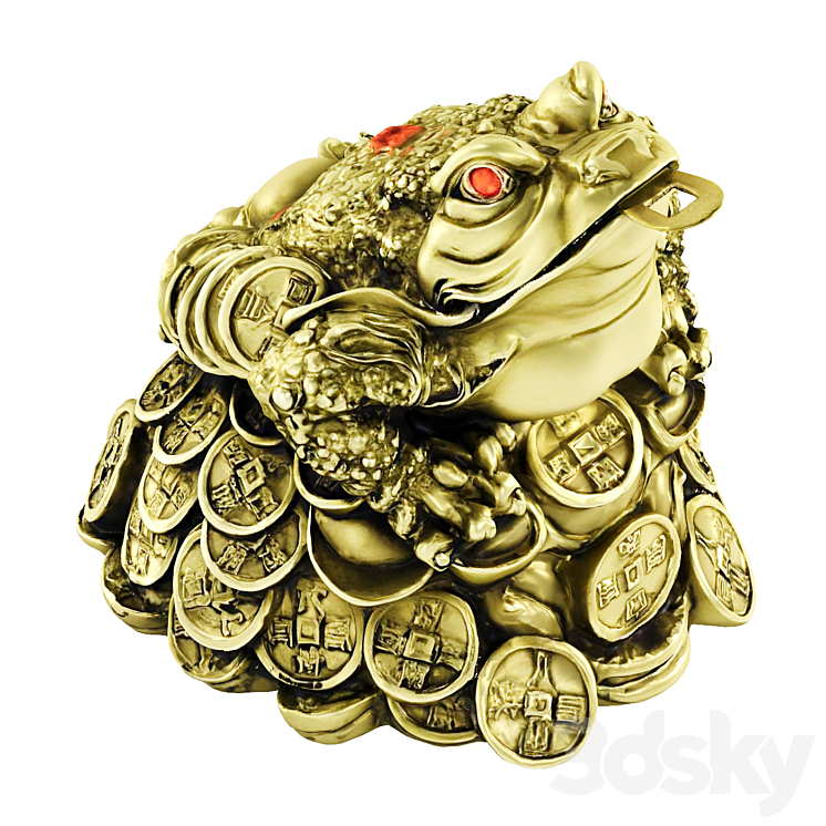 Feng Shui Money Toad - Sculpture - 3D model