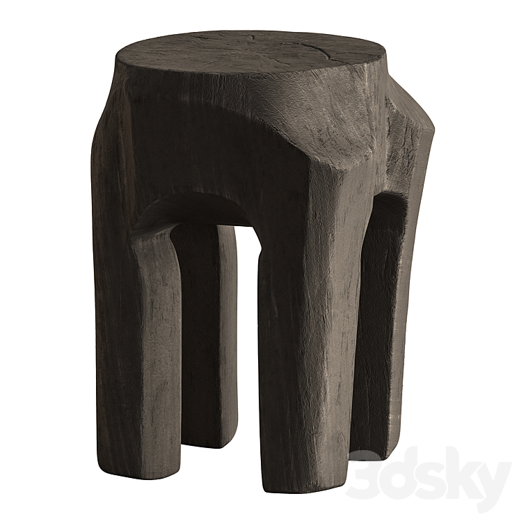 Ferm Living Root Stool - Chair - 3D model