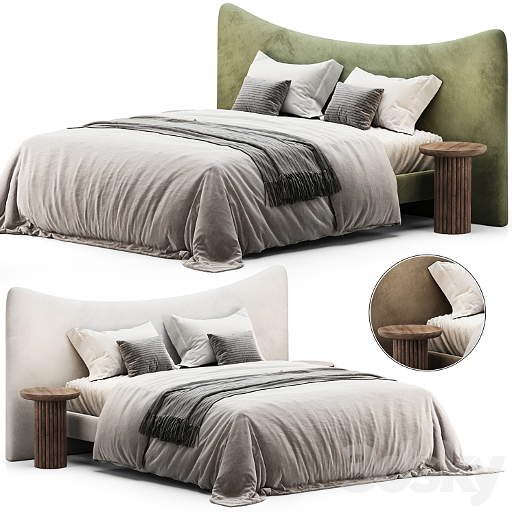 Ace Double Bed by Createestate - Bed - 3D model