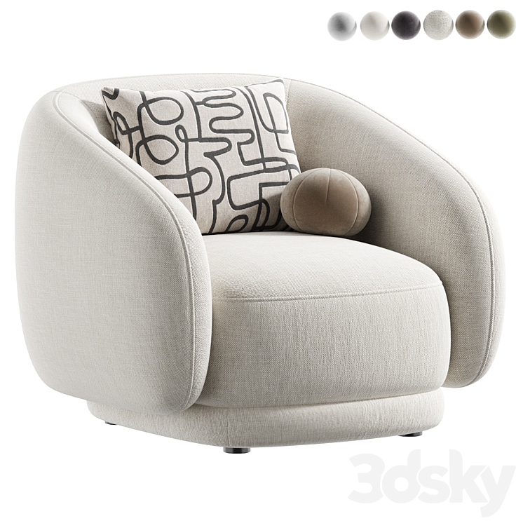Bolzano Chair by Boconcept - Arm chair - 3D model