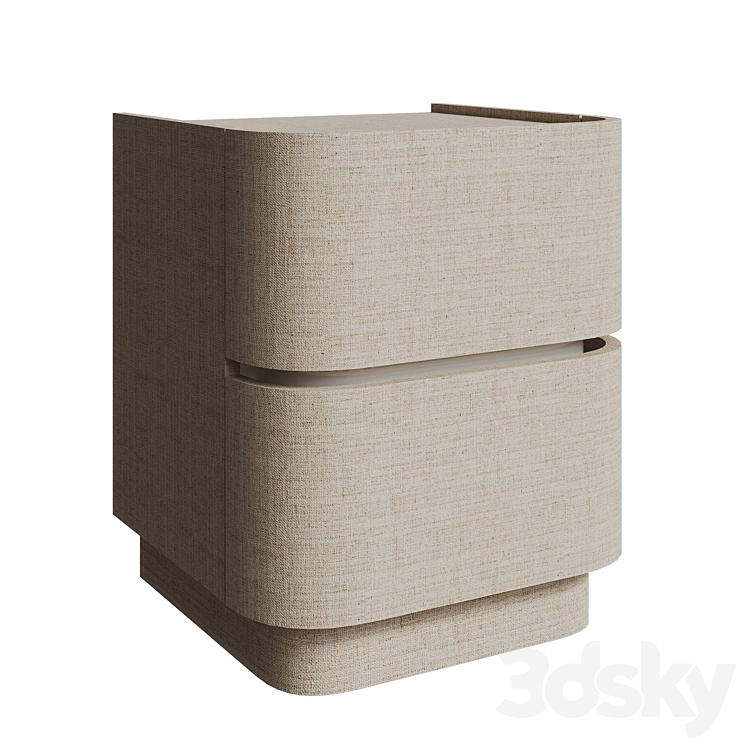 Solstice Painted Raffia Mini Nightstand - Sideboard & Chest of drawer ...
