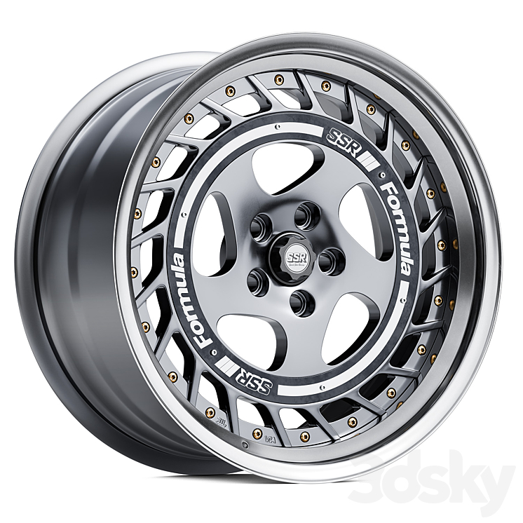 SSR Formula Aero Spoke Wheel - Ground Transport - 3D model