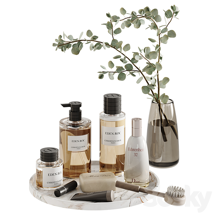Dior Decorative Set - Bathroom accessories - 3D model