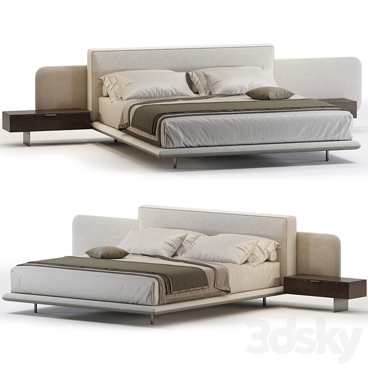 Minotti Horizonte Bed - Bed - 3D model