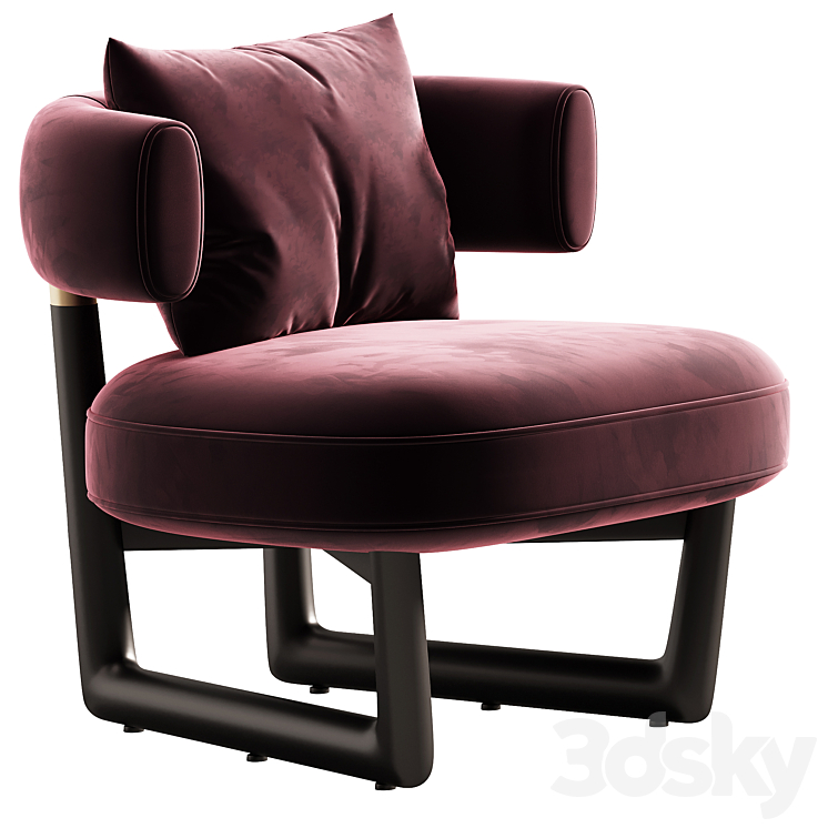 Stig by Baxter - Arm chair - 3D model