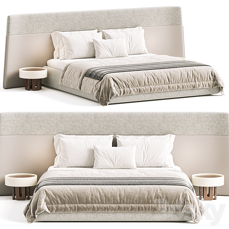 Basic Bed by Luzaro - Bed - 3D model