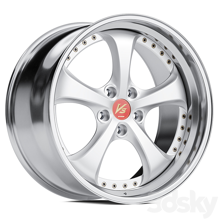 Wheel rim WORK VS-KF - Ground Transport - 3D model