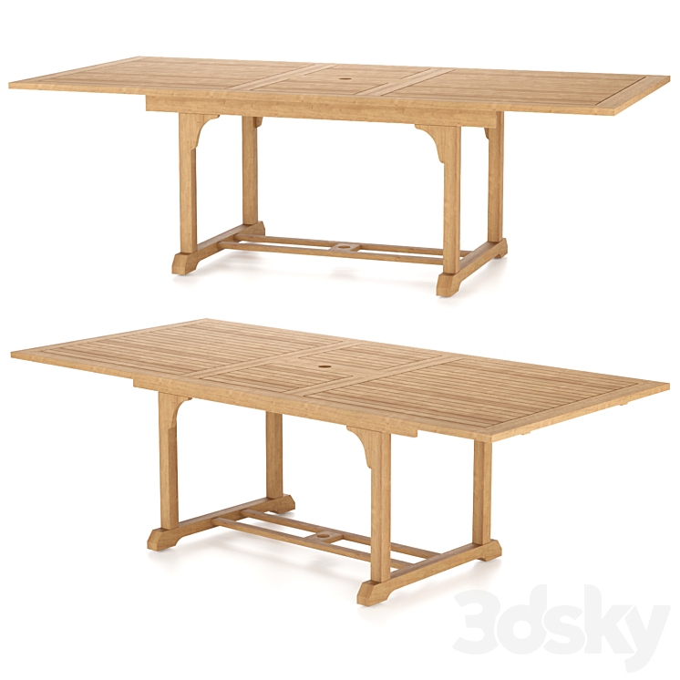 Devon Family Dining Table - Table - 3D model