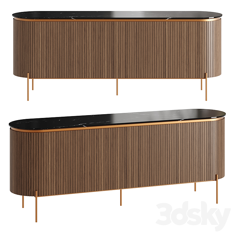 Tesla Console - Sideboard & Chest of drawer - 3D model