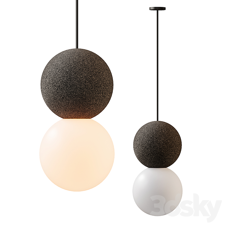 Obsidian Pendant Light - Pendant light - 3D model