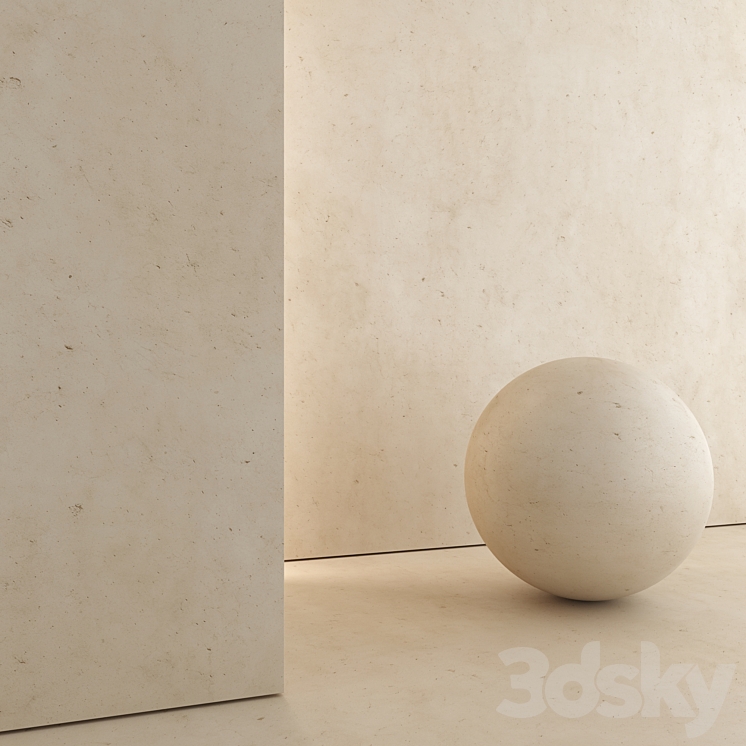 Limestone / Material and Tile - Set 01 - Stone - 3D model