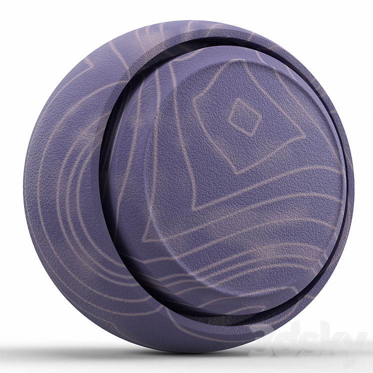Plastic 01 - square swirl emboss - Plastic - 3D model