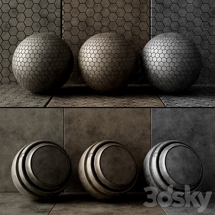 Elite Textures | Metal Collection | Material 0036 - Metal - 3D model