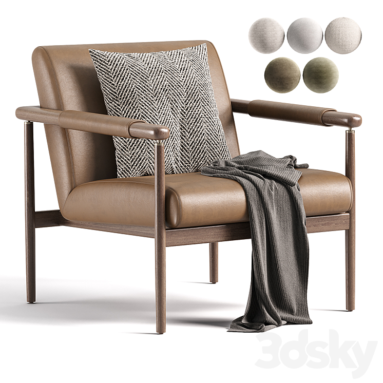 Gaston Lounge Chair By McGEECO - Arm chair - 3D model