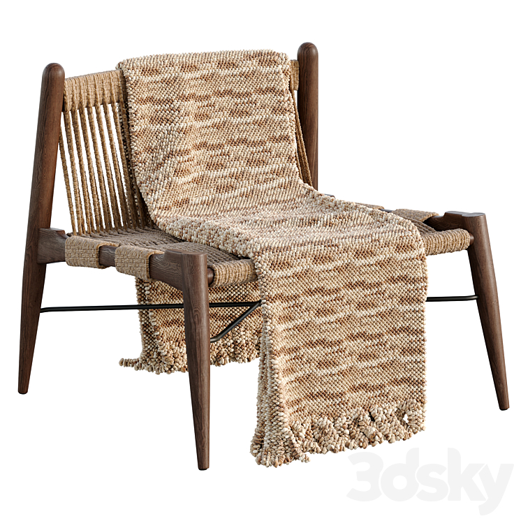 WRAP JUTE CHAIR cb2 - Arm chair - 3D model
