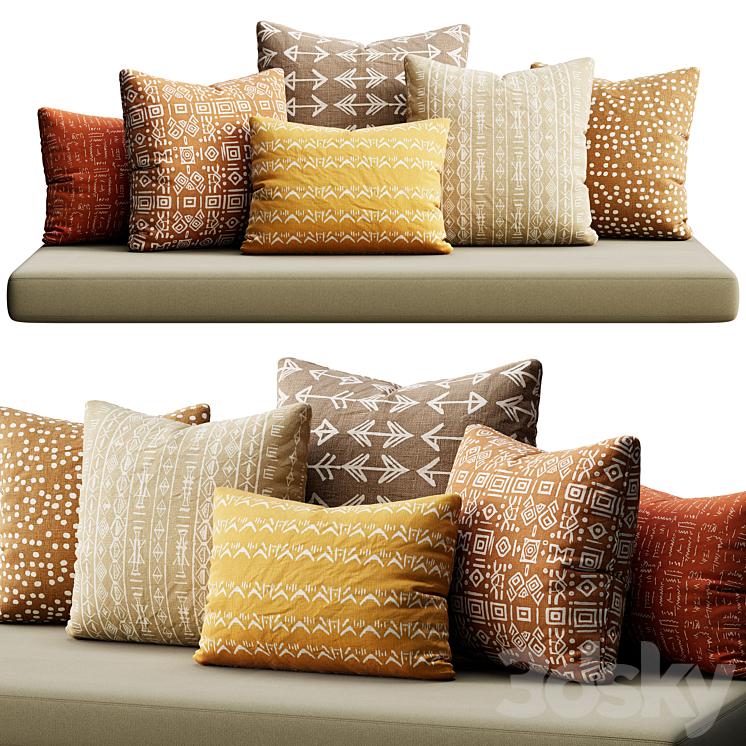 Pillow Set 05 - Pillows - 3D model