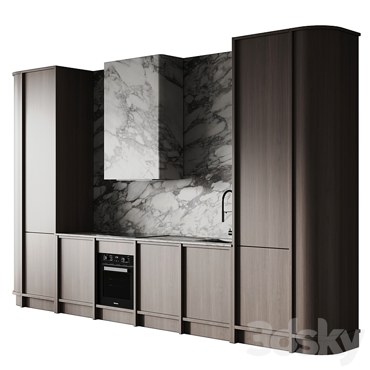 modern kitchen 87 - Kitchen - 3D model