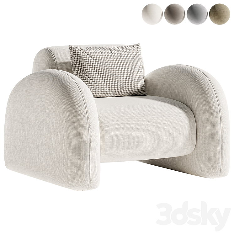 Dango Armchair by Divan.ru - Arm chair - 3D model