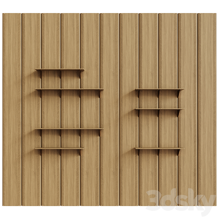 Modular wall panel with adjustable shelves - Other decorative objects ...