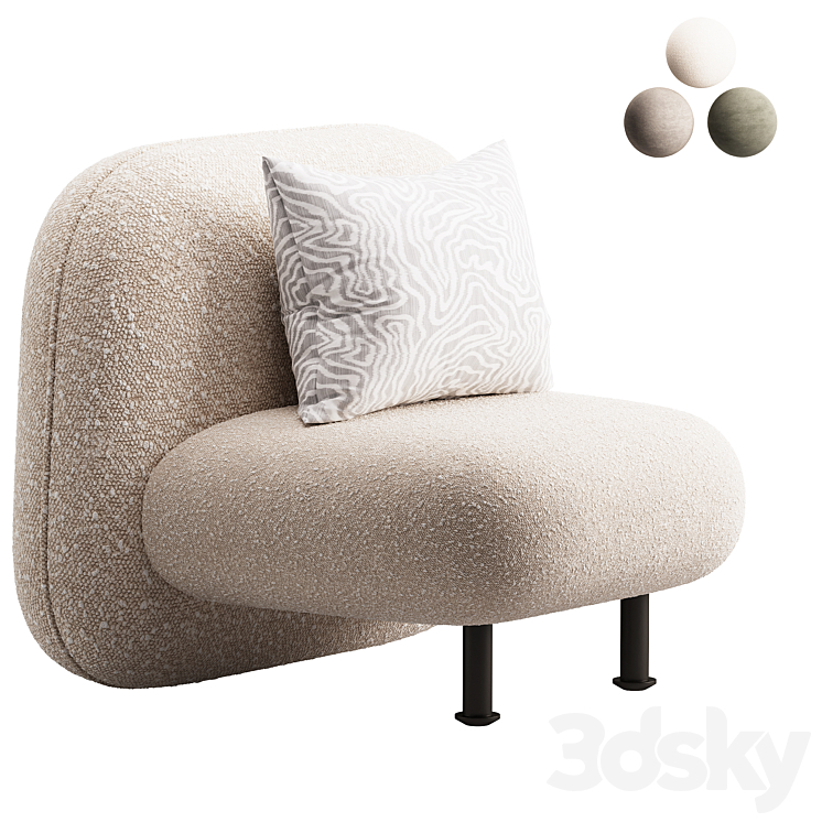 SEXY MEET By Quinti Sedute - Arm chair - 3D model