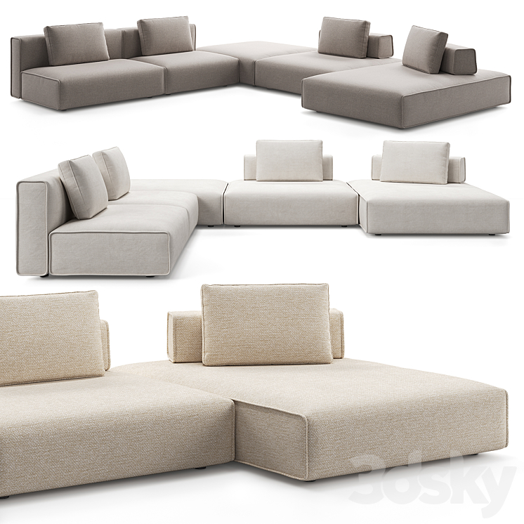 OM Sofa Gocci 03 by Fils - Sofa - 3D model