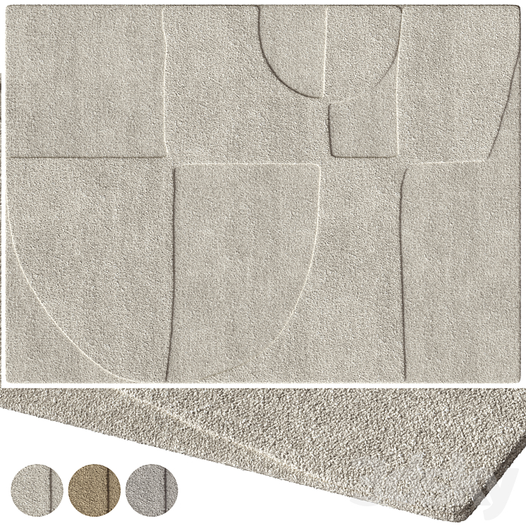 Flexform INCA RUG - Carpets - 3D model