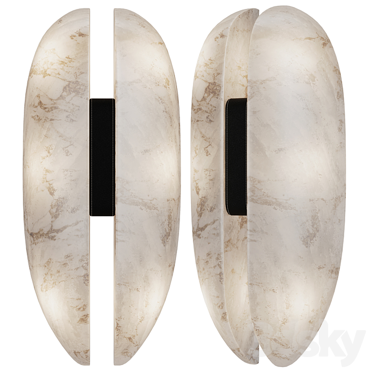 LUNA SCONCE By Michel amar - Wall light - 3D model
