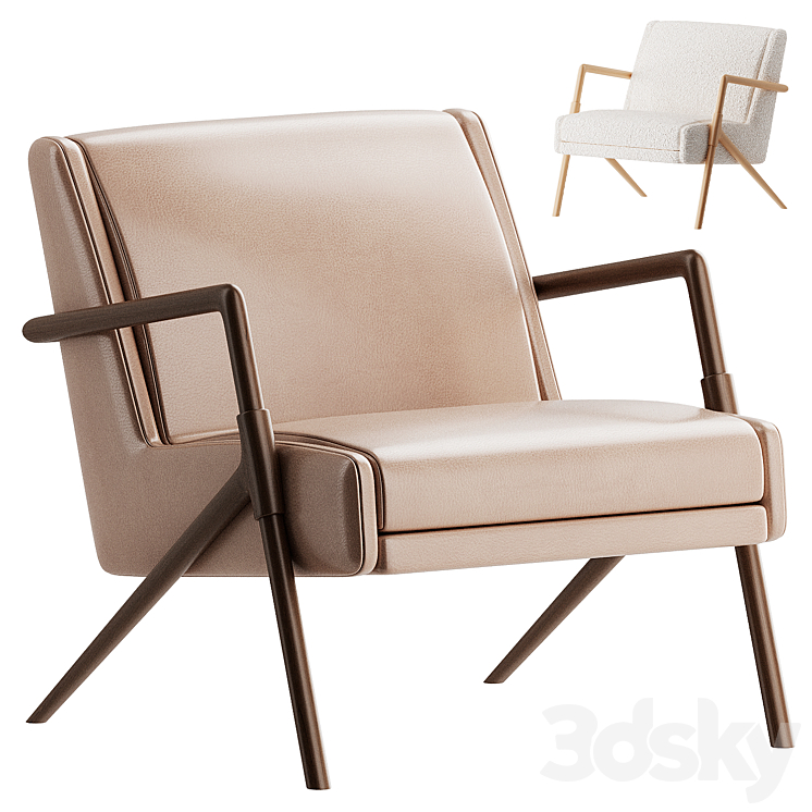 AJ 0 Lounge Chair - Arm chair - 3D model