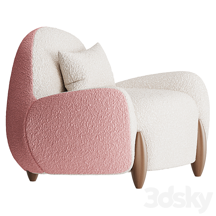 AJ 26A lounge chair - Arm chair - 3D model
