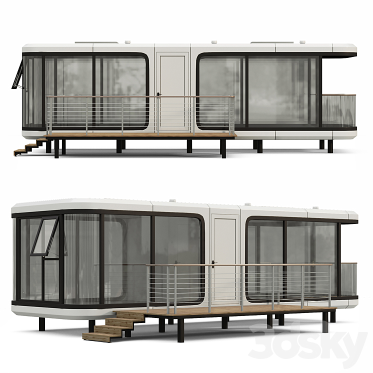 Modular house - Container N0125 - Building - 3D model
