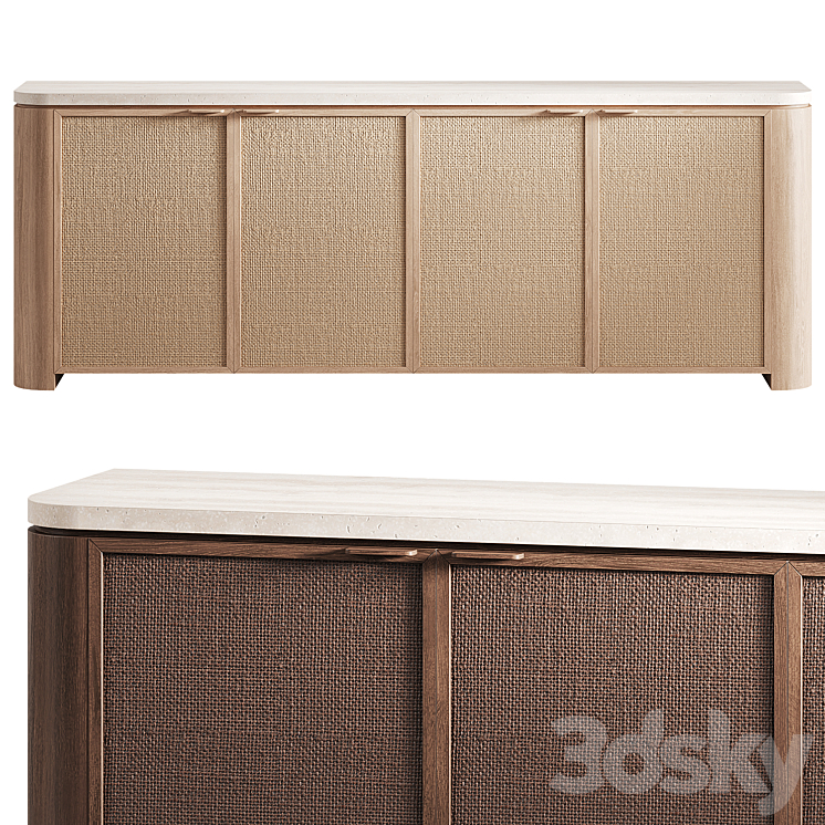 RH Mizu Sideboard - Sideboard & Chest of drawer - 3D model