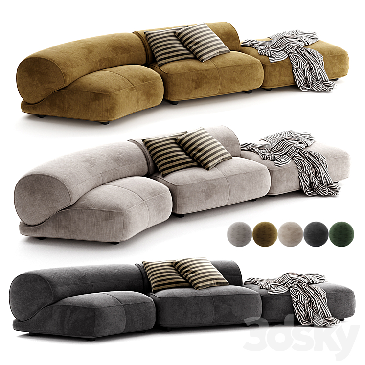 Sofa WHALE Mauriciocoelhodesign - Sofa - 3D model