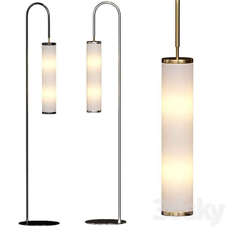 Maison Sarah Lavoine Tokyo Noir Floor Lamp - Floor lamp - 3D model