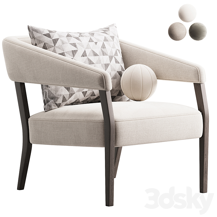 Gary Club Chair - Arm chair - 3D model