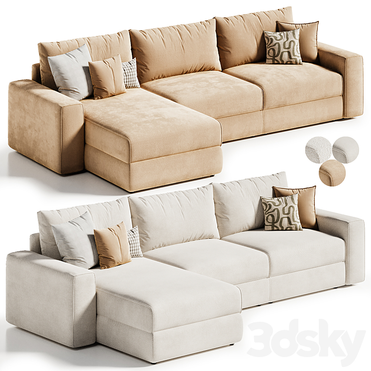 Freedom Corner Sofa - Sofa - 3D model