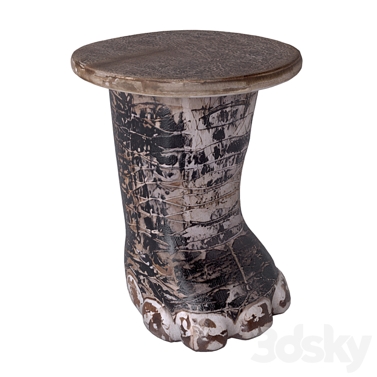 Elephant Foot Side Table - Table - 3D model