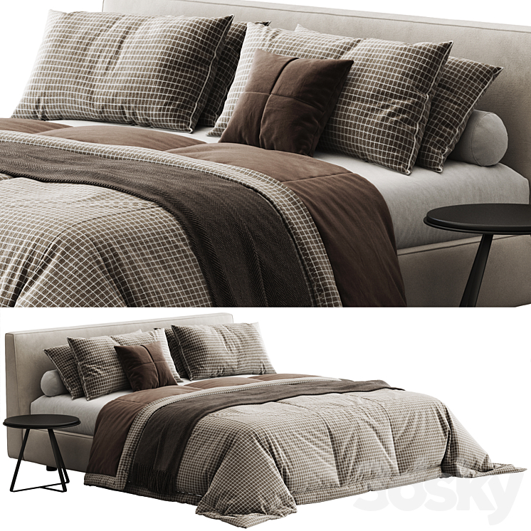 Flexteam Ray Bed - Bed - 3D model