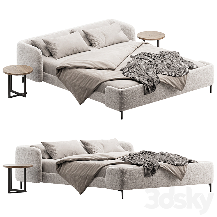Austin bed - Bed - 3D model