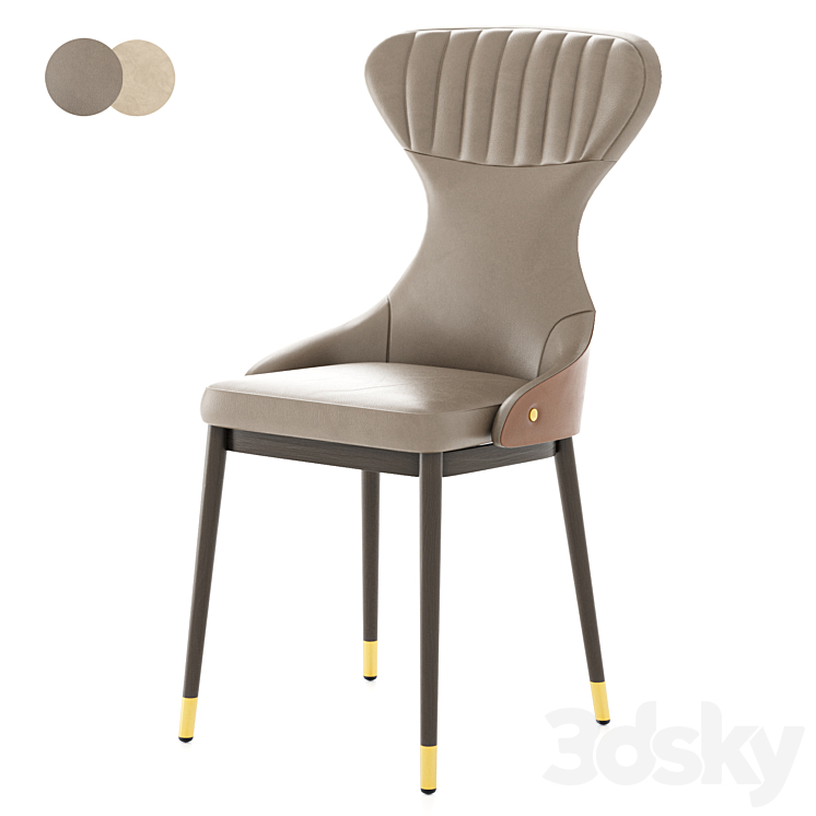 Dining single chair - Chair - 3D model