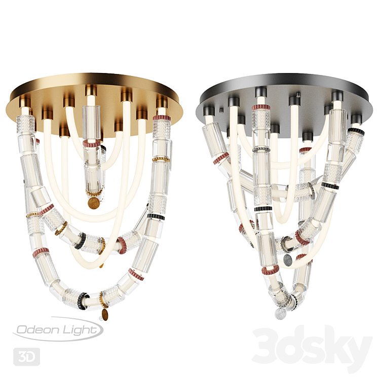 Odeon light exclusive 5455/80CL, 5456/80CL COLLIER - Ceiling lamp - 3D ...