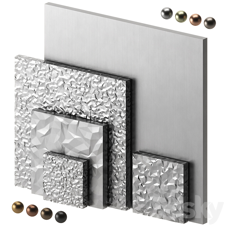 Metal Textures Set 003 - Metal - 3D model