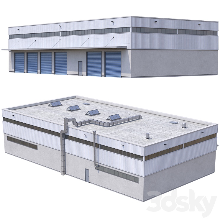 Industrial Building - Building - 3D model