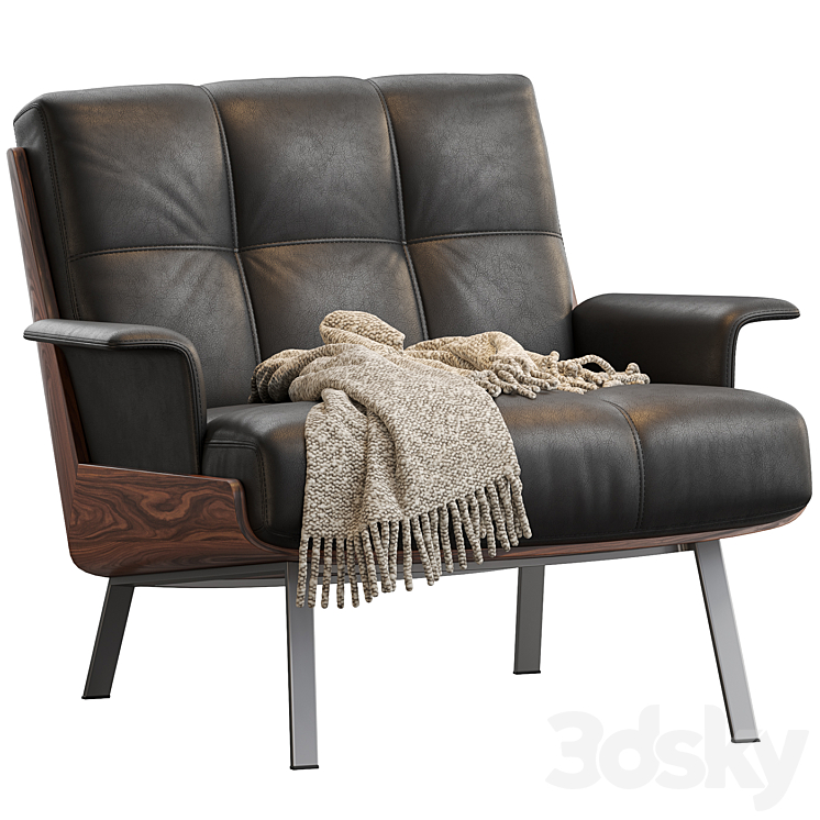 Daiki Chair by MINOTTI - Arm chair - 3D model