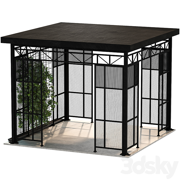 Outdoor Gazebo Metal Pavilion Structure - Other - 3D model