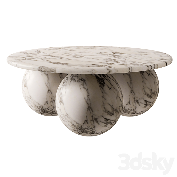 Marble Balance Table - Table - 3D model