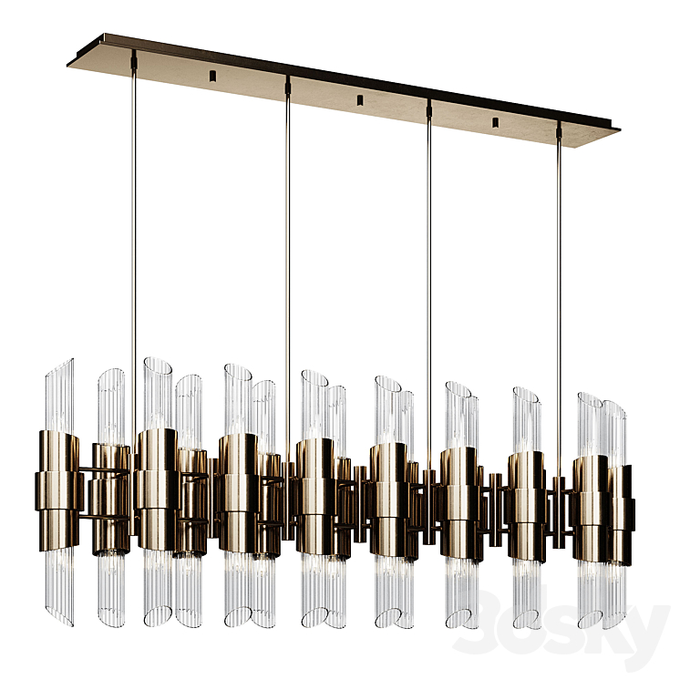 Tycho Rectangular Suspension - Pendant light - 3D model