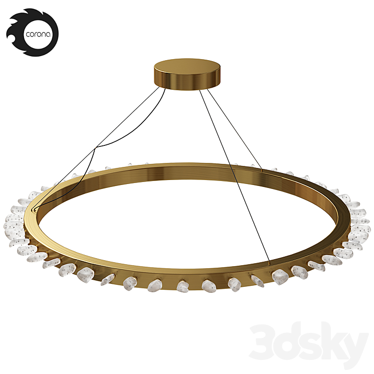 Chelsom AURA Chandelier - Pendant light - 3D model